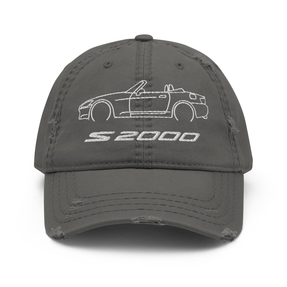 Convertible S2000 JDM Car Fans Minimailst Outline Logo Distressed Dad ...