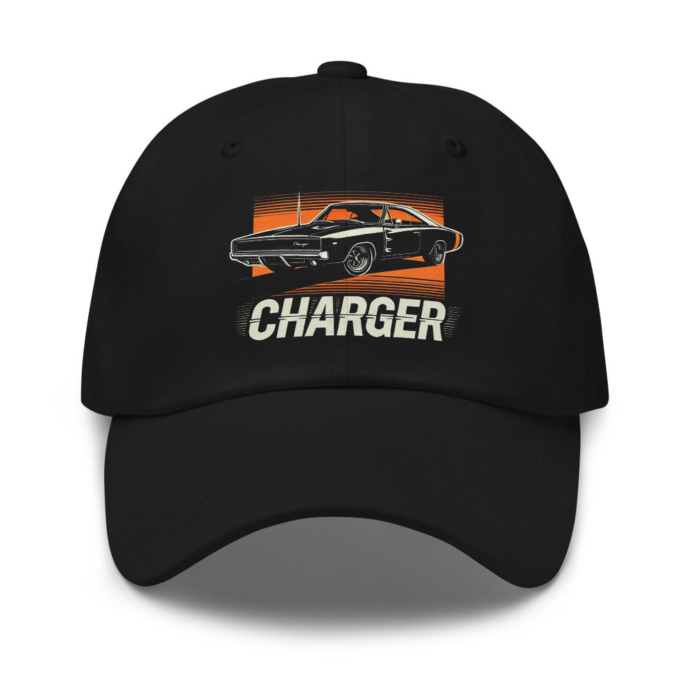 1968 Charger Dad Hat – Classic Muscle Car Baseball Cap – Racing Roots