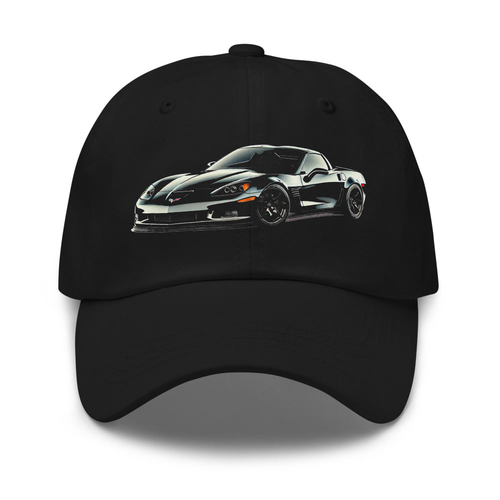 Blacked Out C6 Corvette Z06 Dad Hat – Classic American Muscle Car Base ...