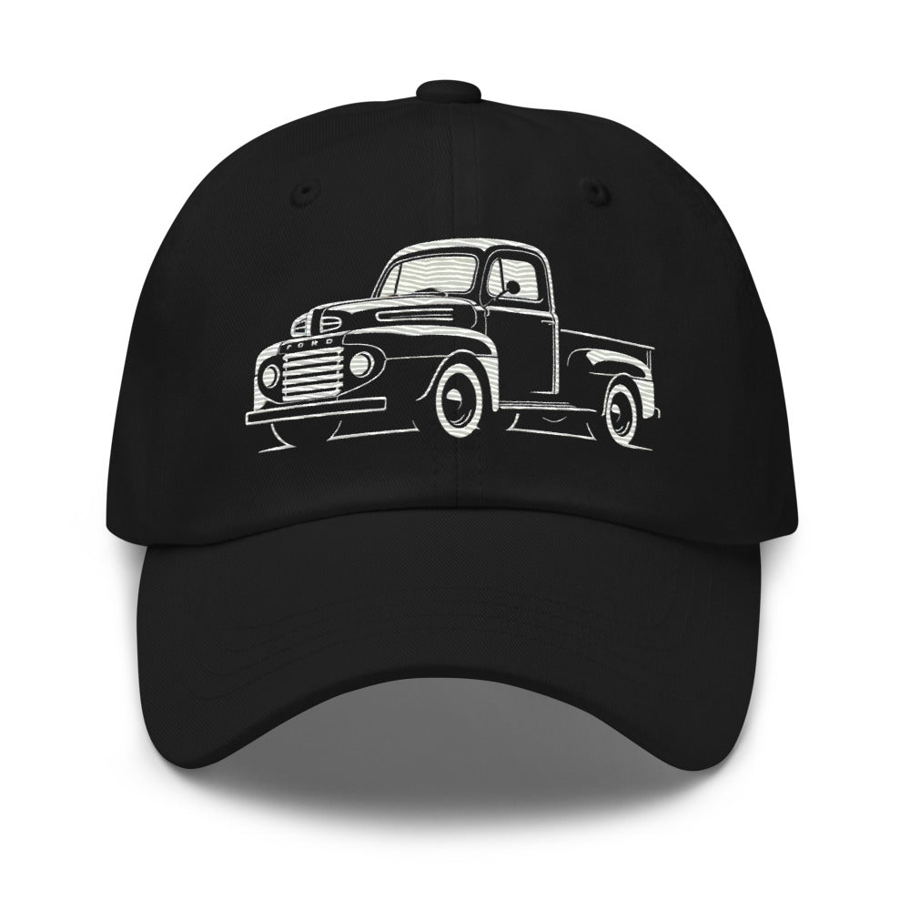 1949 F Series Dad hat for Antique American Truck Owners Cap – Racing Roots
