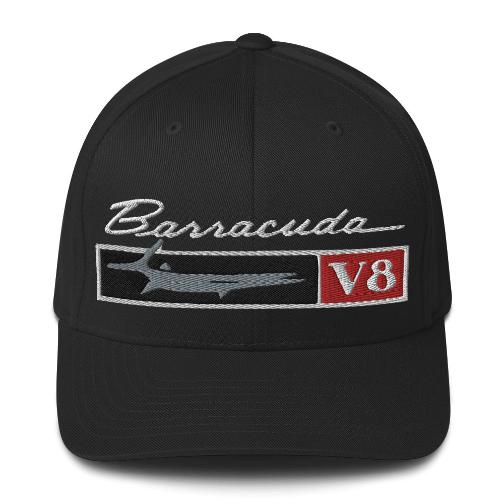 Front Fender Emblem 1968 Barracuda V8 68 Cuda flexible fitted hat for ...