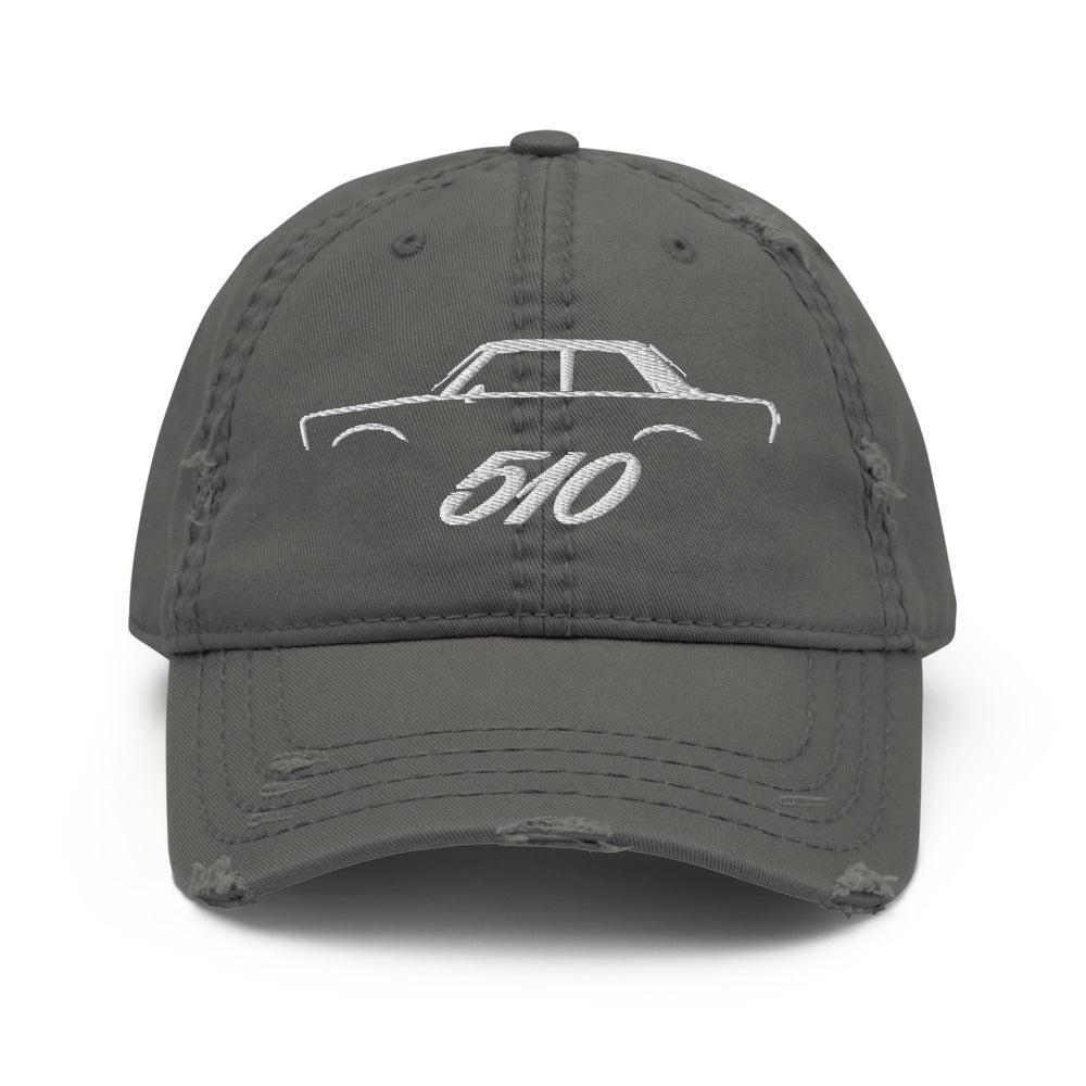 Datsun 510 Japanese Classic Car JDM Fans distressed Dad hat for car sh ...
