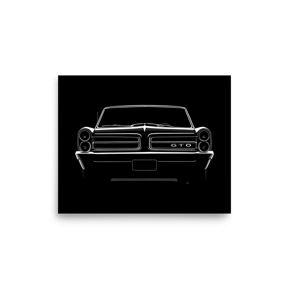 1964 GTO Front End Poster for Classic Car Fans Enthusiasts Gearhead Ar ...