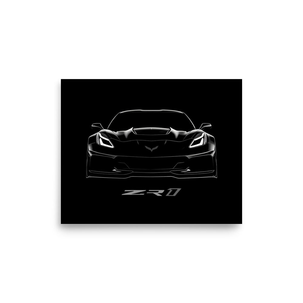 2019 C7 Corvette ZR1 Poster for Vette Drivers – Racing Roots
