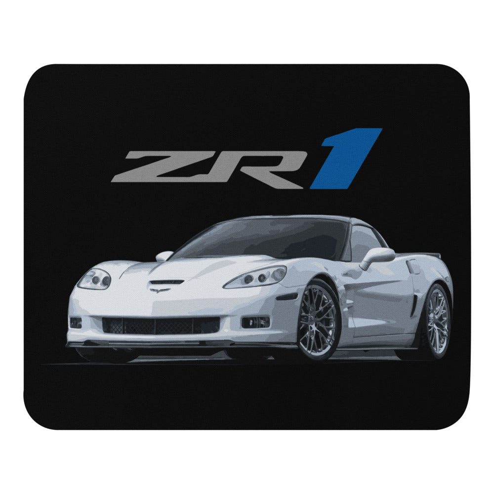 Arctic White 2011 Corvette C6 ZR1 Custom Sixth Gen Vette Drivers Mouse ...