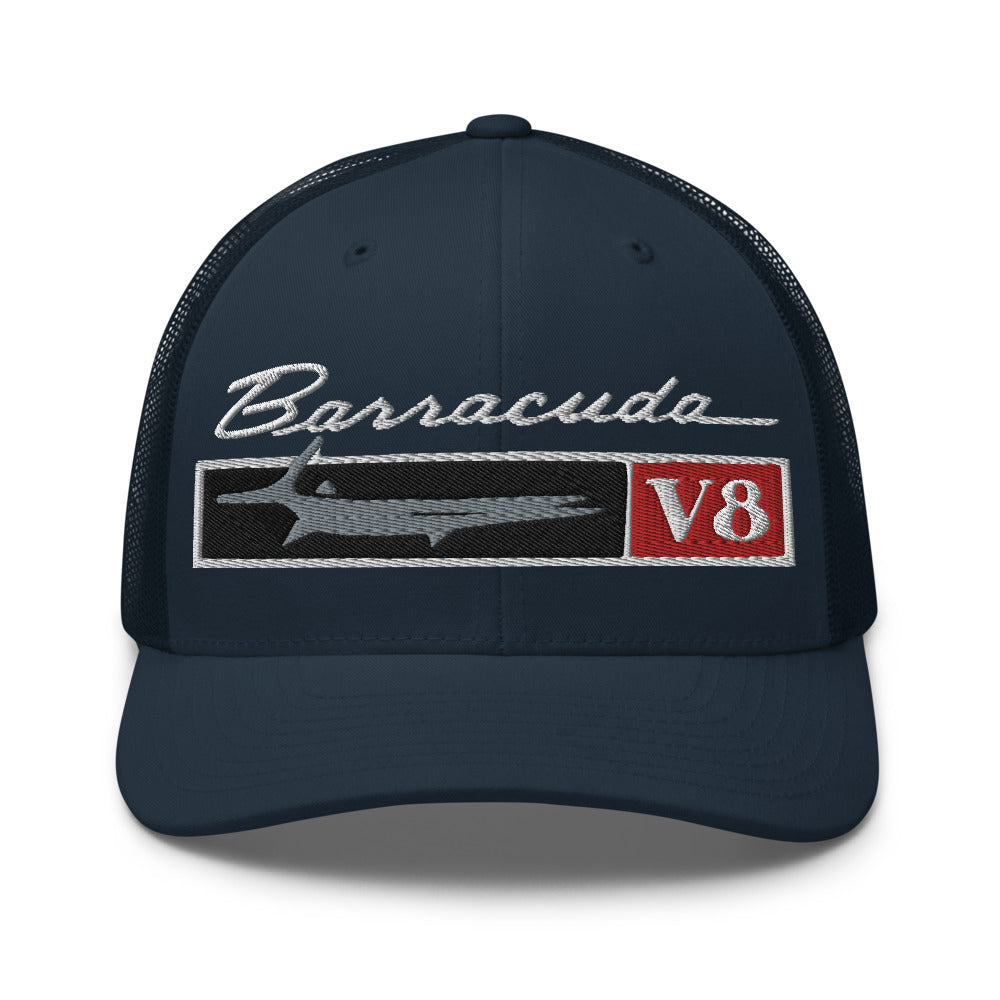 Front Fender Emblem 1968 Barracuda V8 68 Cuda trucker hat for Classic ...