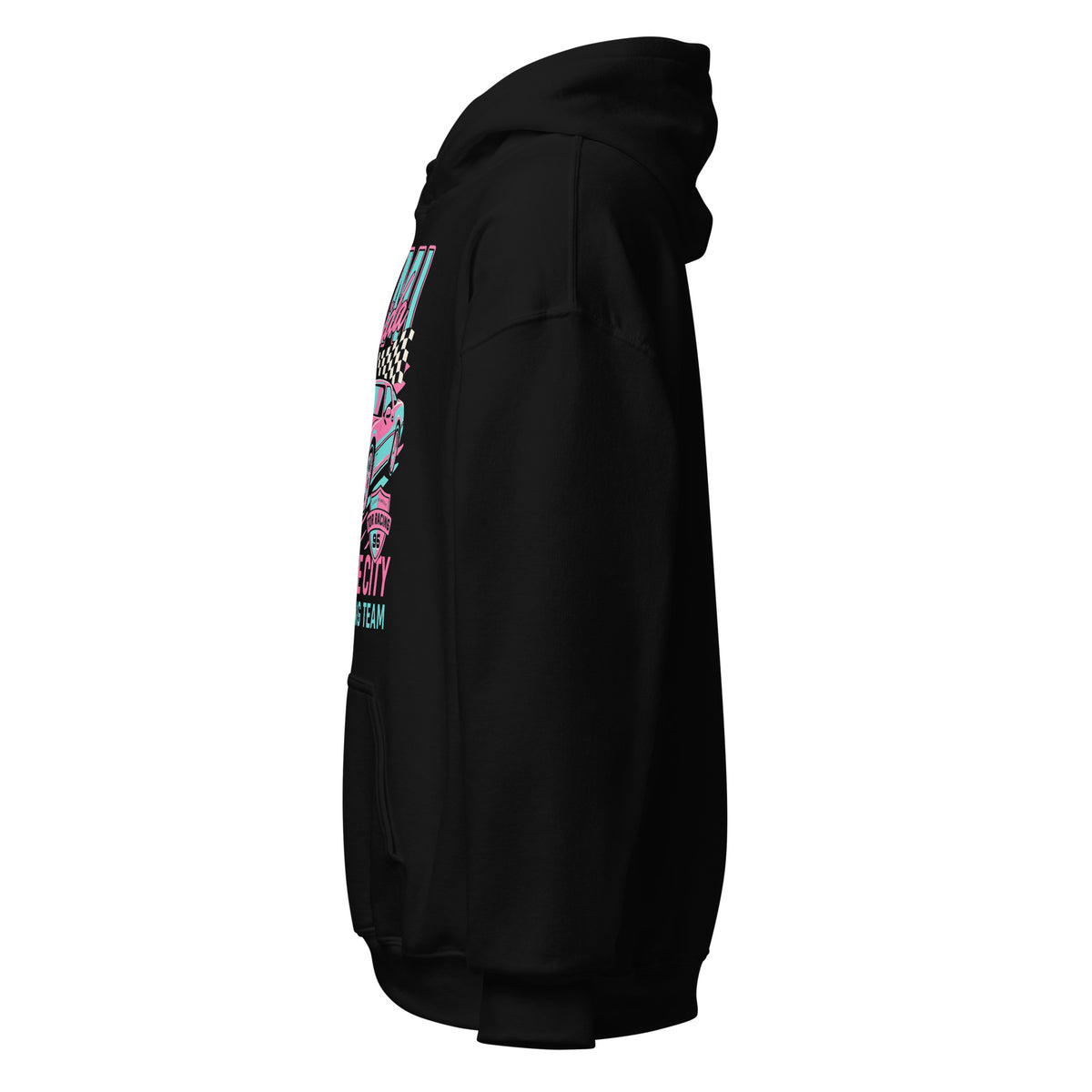 Miami Vice Corvette Hoodie – Retro 90s Racing Graphic, Neon Vaporwave ...