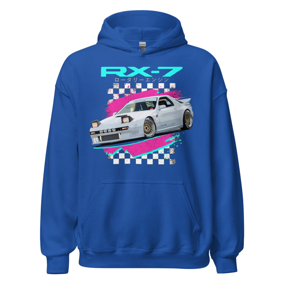 Rertro 80s 90s JDM Car Graphic RX-7 Miami Aesthetic Japanese Street Ra ...