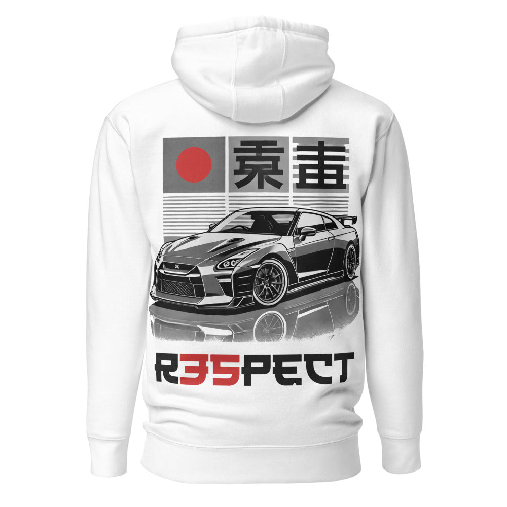 R35 GT-R JDM Japanese Car Club Pullover Hoodie – Racing Roots
