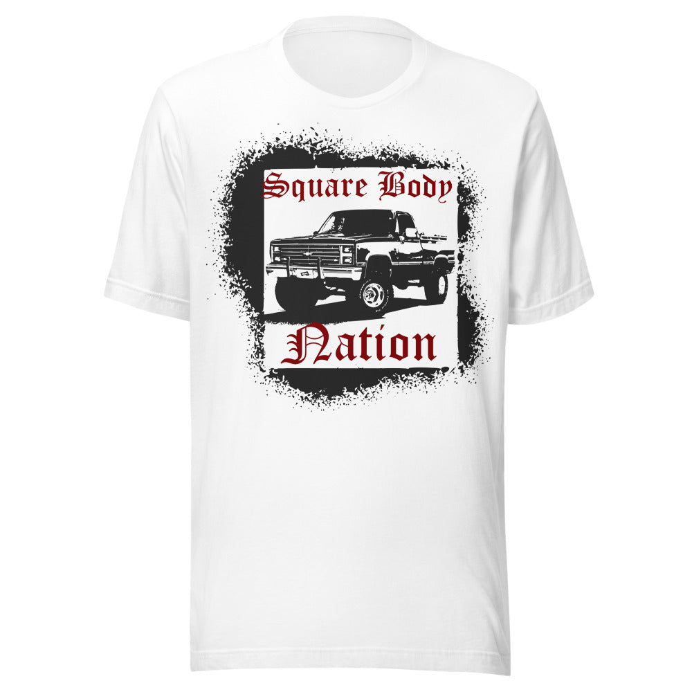 Chevy Square Body Nation Old Pickup Truck C10 K10 Silverado t-shirt ...