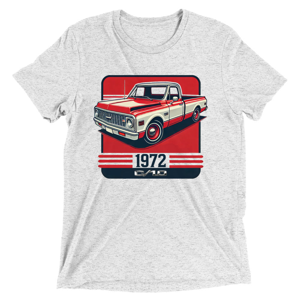 Red and White 1972 Chevy C10 t-shirt for American Pickup Truck Owners ...