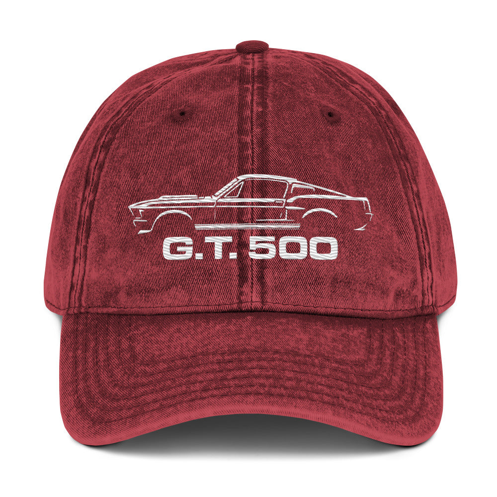 1968 GT500 hat for American Classic Muscle Car Enthusiasts Vintage Cot ...