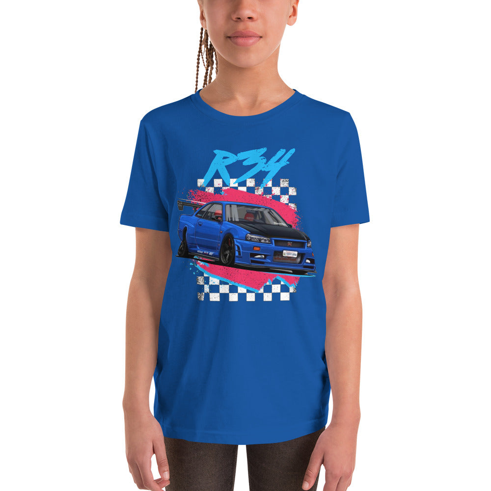 Old School Car Graphic GT-R R34 Skyline Retro 80s 90s GTR JDM Nostalgi ...
