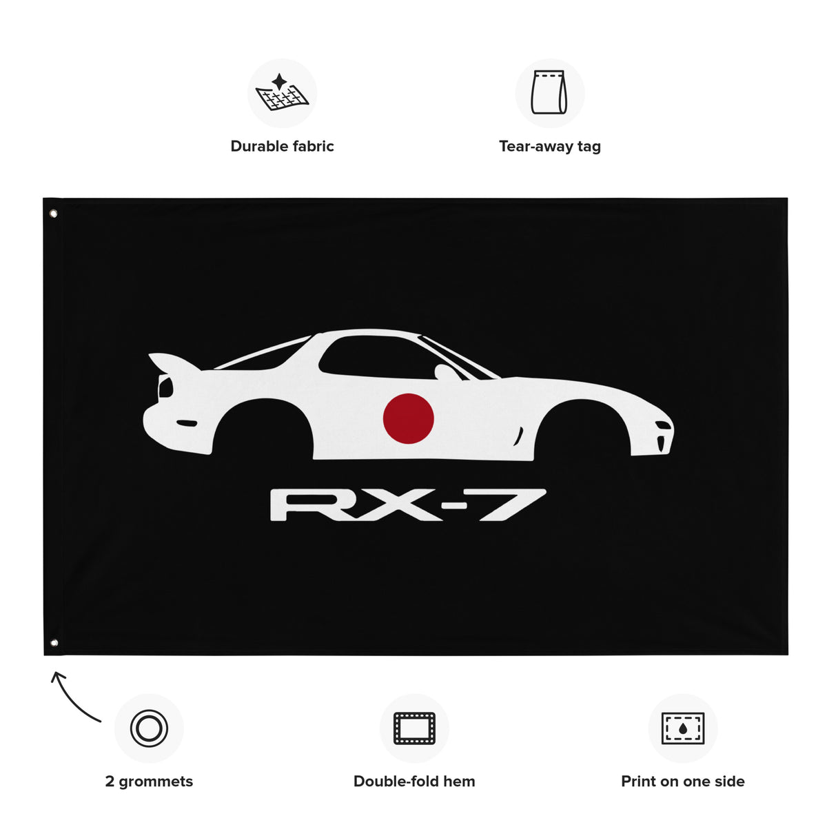 Mazda RX-7 JDM Tuner Stencil Japanese Rotary Engine Sportscar RX7 Driv ...
