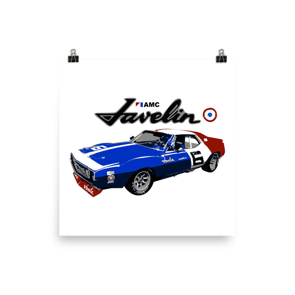 1971 AMC Javelin Race Car Poster – Racing Roots