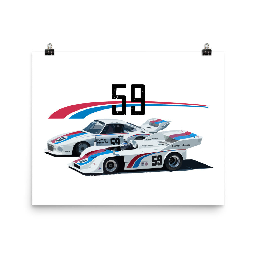 Vintage Brumos Racing #59 Poster – Racing Roots