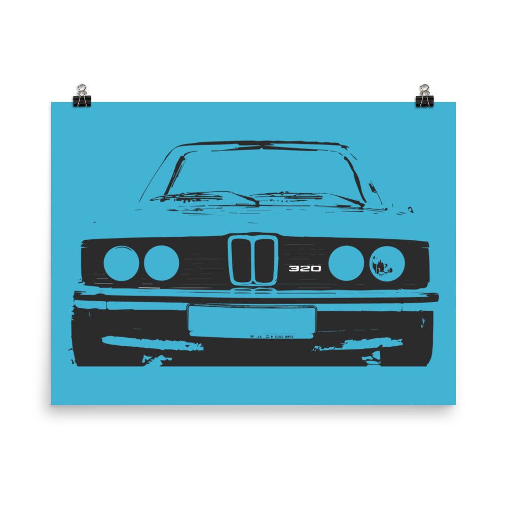 BMW E21 320 3 Series Poster – Racing Roots
