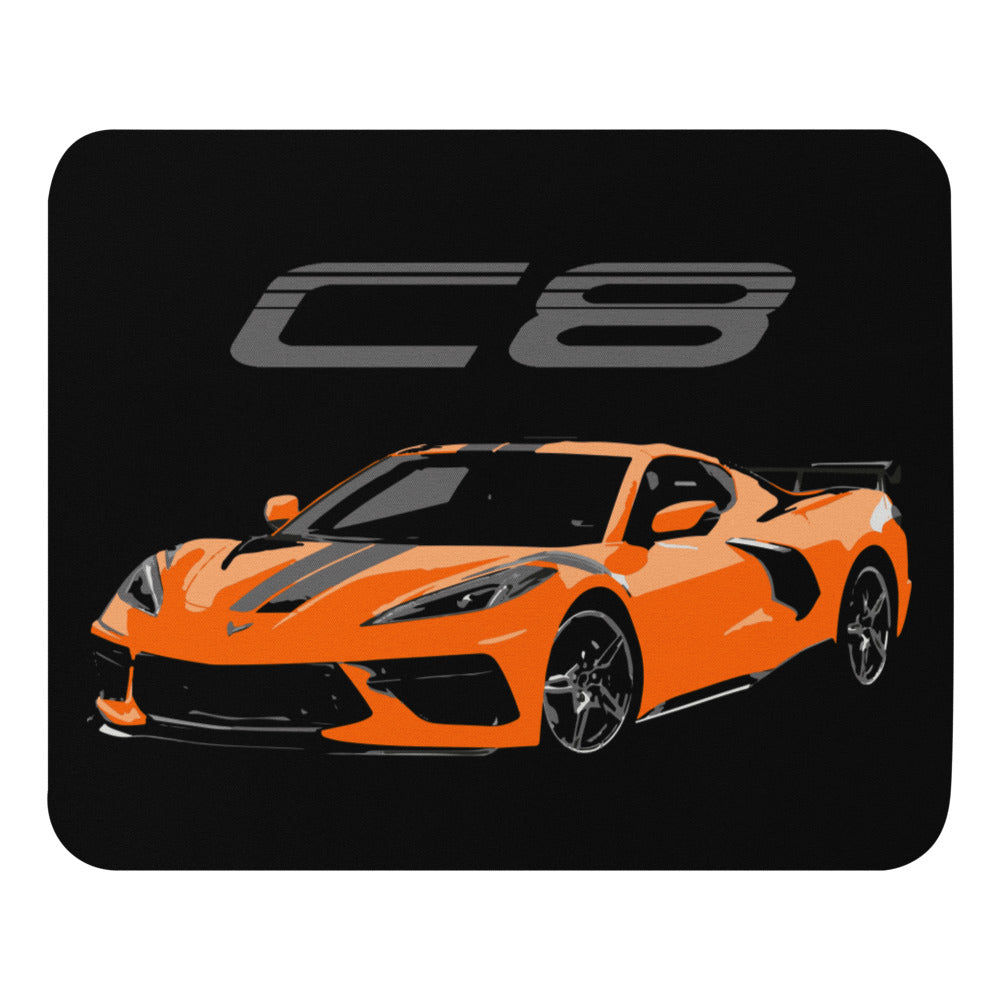 Amplify Orange 2022 Corvette C8 Owner Gift Mouse pad – Racing Roots