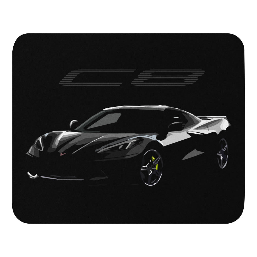 2022 Black Corvette C8 Mouse pad – Racing Roots