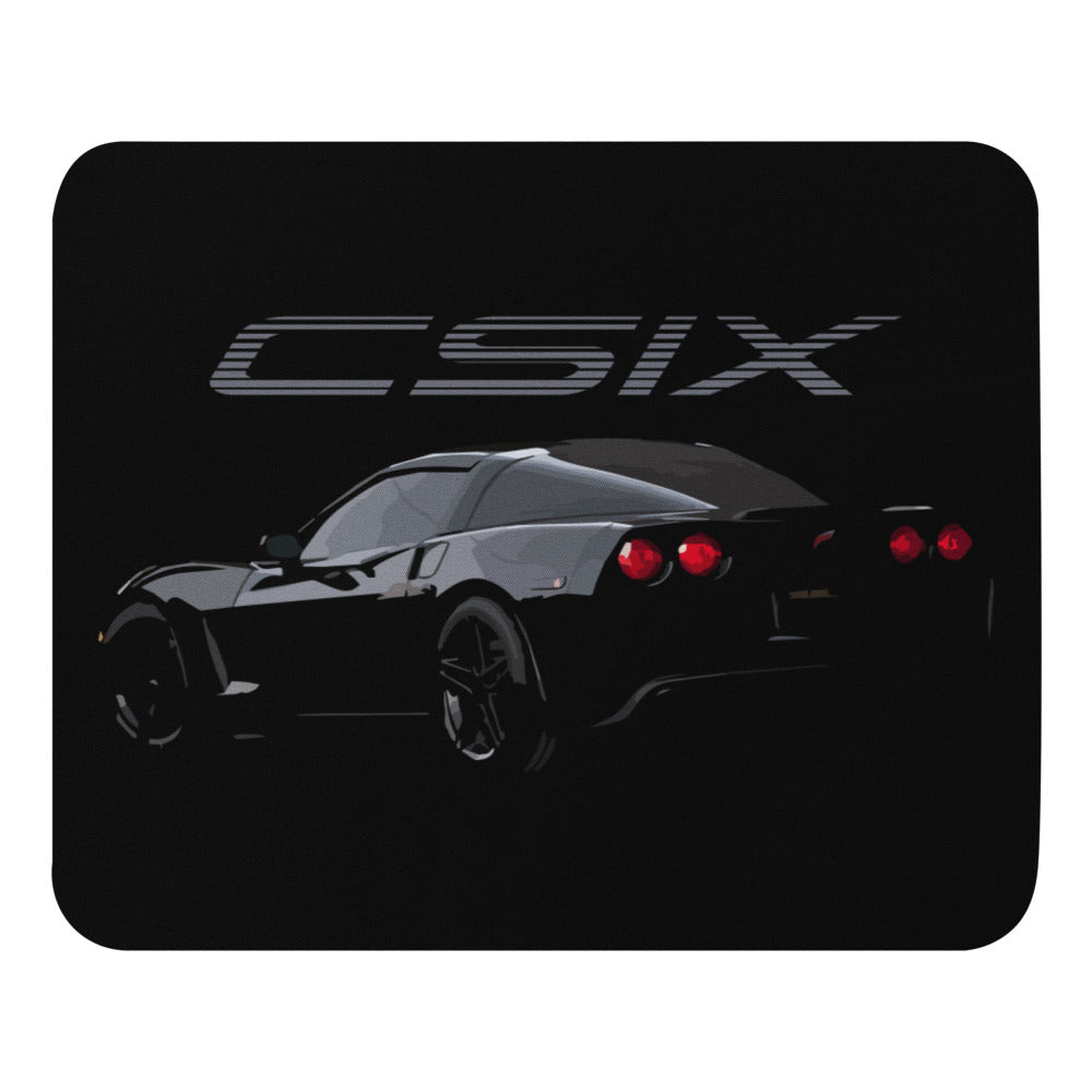 Black Corvette C6 Sixth Generation Vette Mouse pad – Racing Roots