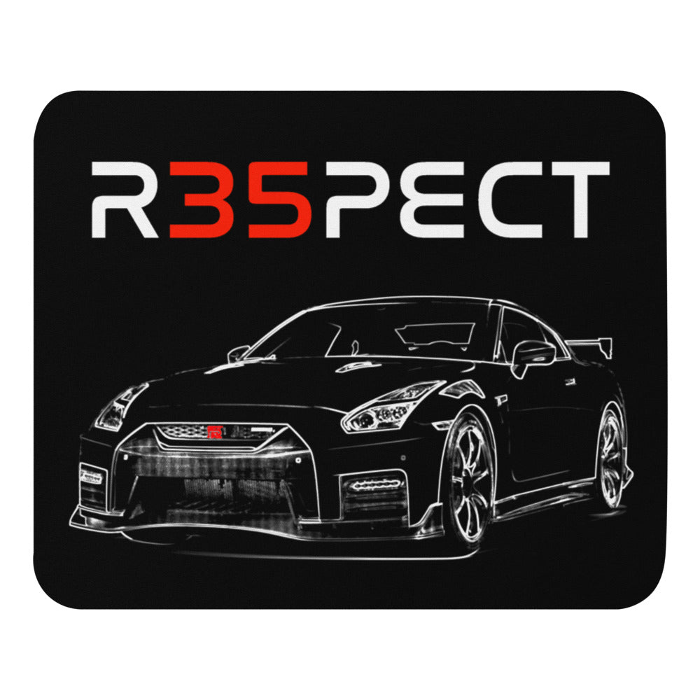 R35 GTR GT-R Skyline Respect JDM Tuner Drift Racing Gift Mouse pad ...