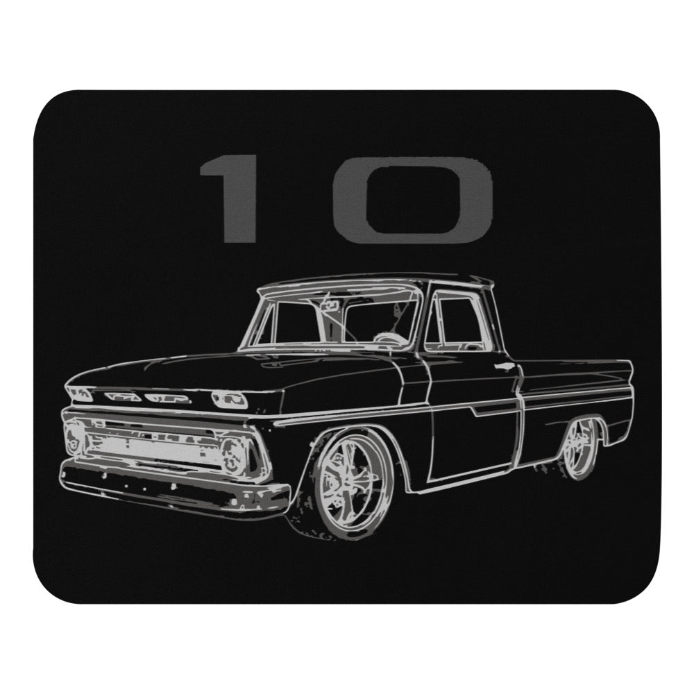 1966 Chevy C10 Custom Outline Art Antique Collector Truck Gift Mouse p ...