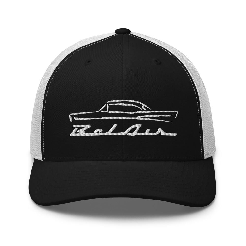 1957 Chevy 57 Belair Bel Air Outline Antique American Collector Car Gi ...