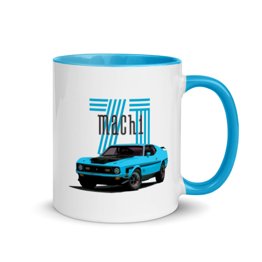 1971 Mustang Mach 1 Vintage American Muscle Car Classic Cars Mug ...